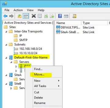 How to setup active directory sites, subnets, site-links? - REBELADMIN