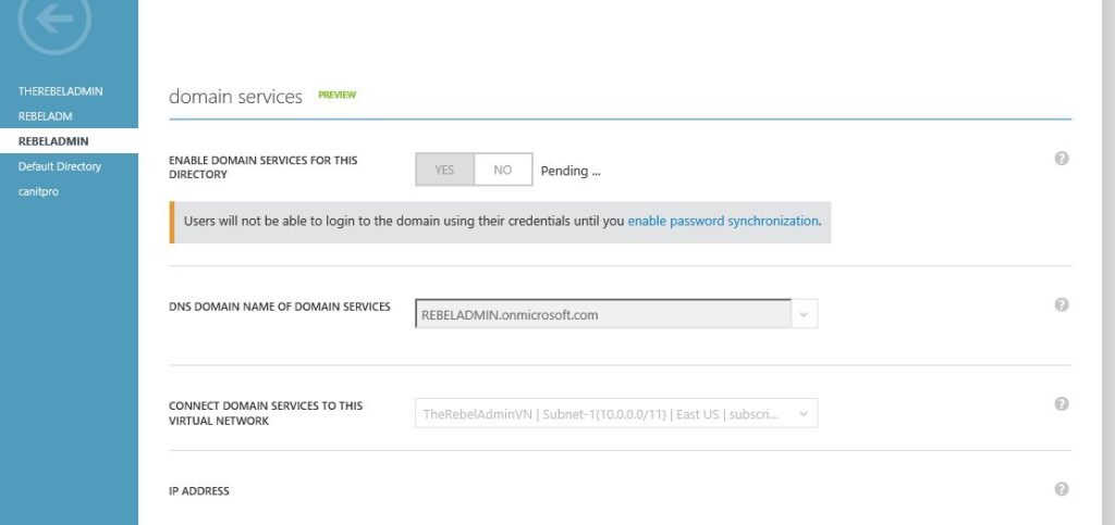 Step By Step Guide To Enable Azure Ad Domain Services Technical Blog