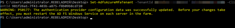 Step-by-Step guide to configure Azure MFA with ADFS 2016 - REBELADMIN