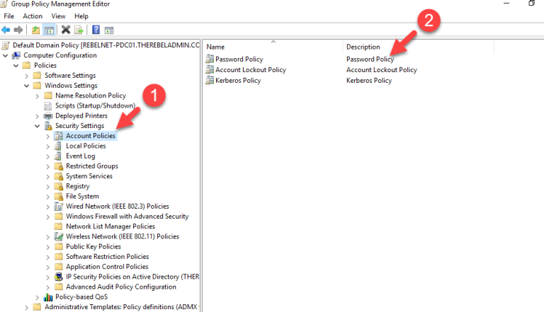 Step-by-Step guide to setup Fine-Grained Password Policies - REBELADMIN