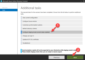 Azure AD Connect Staging Mode - REBELADMIN