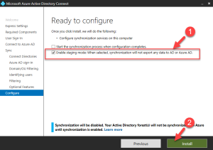 Azure AD Connect Staging Mode - REBELADMIN