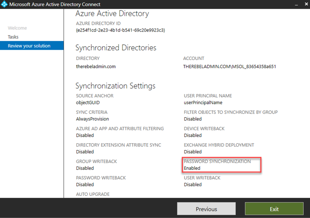 Azure AD Password Synchronization - REBELADMIN