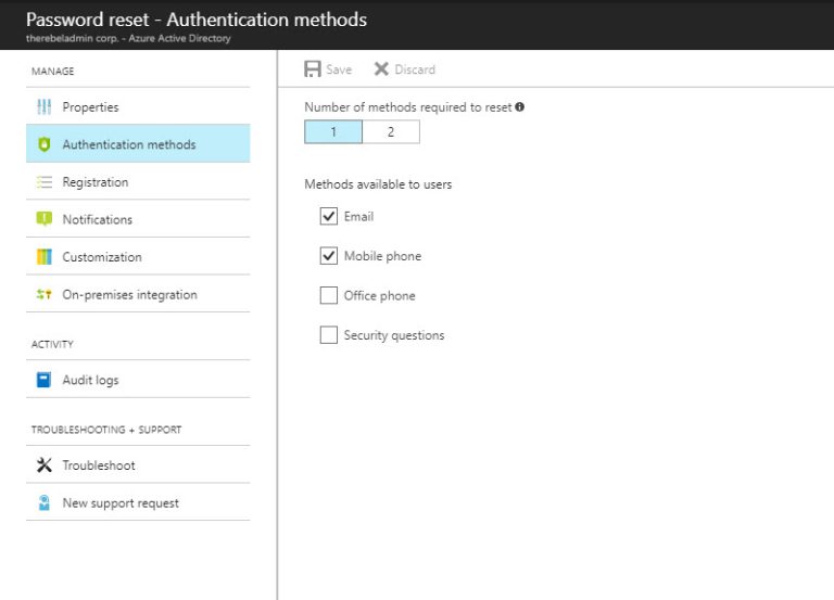 Self-Service password reset on Azure AD joined windows 10 device ...