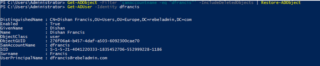 How To Enable Active Directory Recycle Bin Powershell Guide Rebeladmin