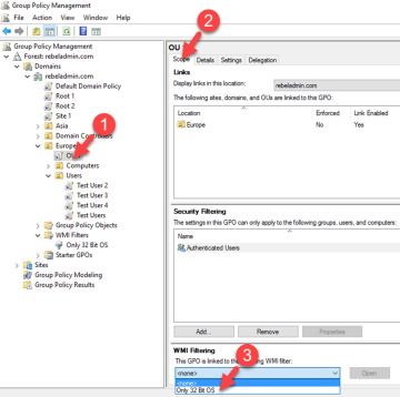 Group Policy: WMI Filters in a nutshell - REBELADMIN