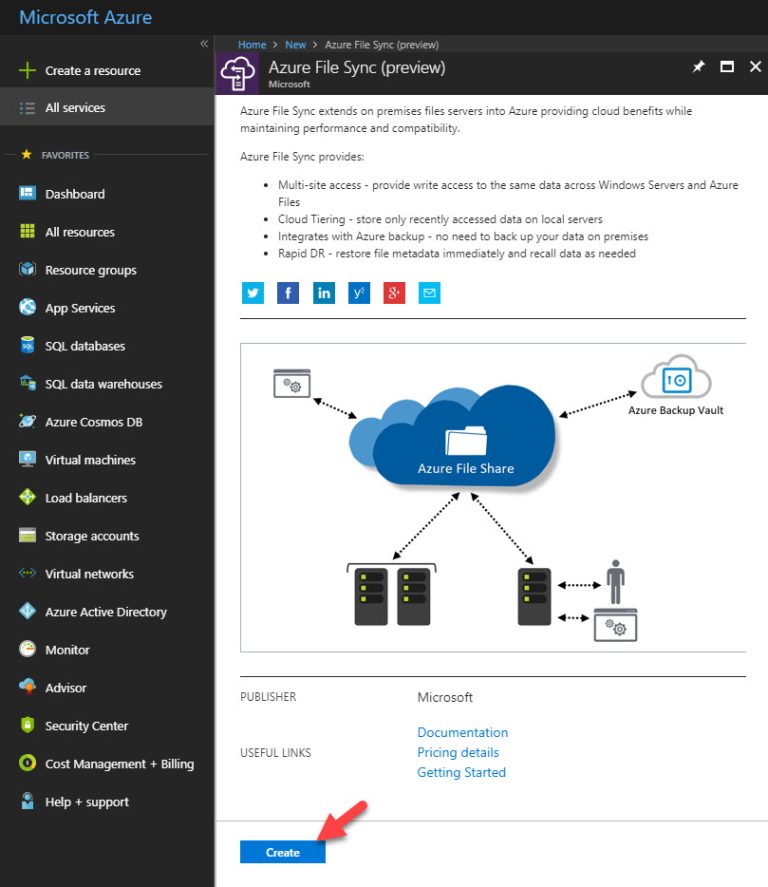 Step-by-Step guide to configure Azure File Sync (preview) - REBELADMIN