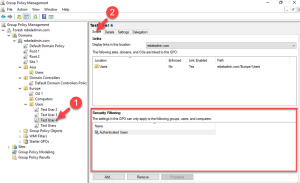 Group Policy Security Filtering - REBELADMIN