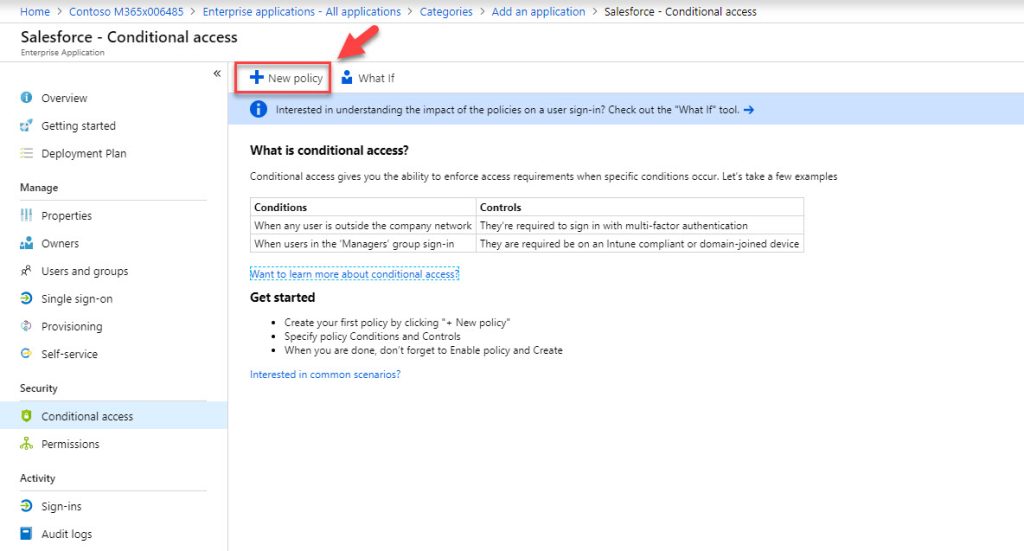 Step-by-Step guide to block data download using Azure Cloud App ...