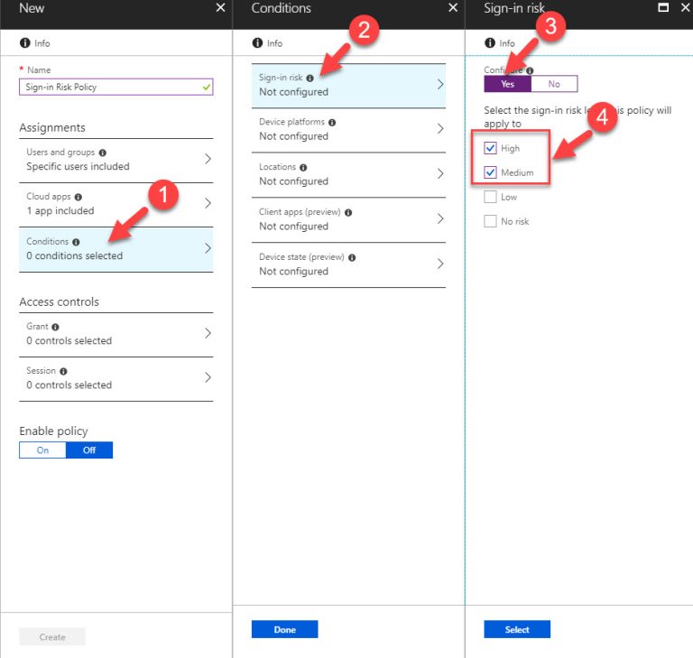 Step By Step Guide To Configure Risk Based Azure Conditional Access Policies Rebeladmin