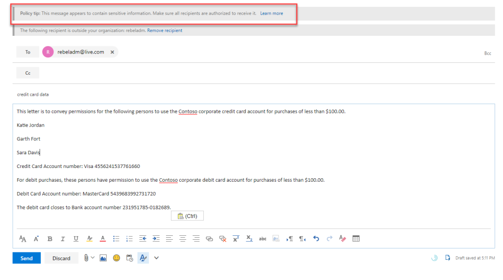 Step-by-Step Guide: Prevent Sensitive Data Leaks using Office 365 Data ...