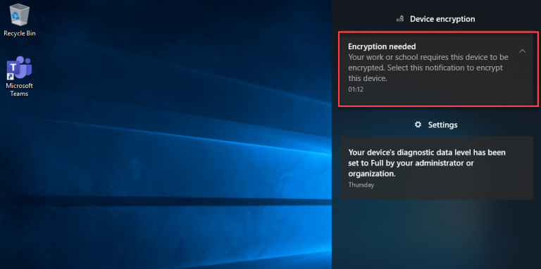Step By Step Guide To Enable Bitlocker For Cloud Managed Windows 10