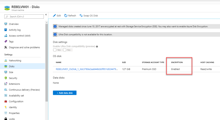 Step By Step Guide To Encrypt Azure Windows Vm Using Bitlocker Powershell Guide Rebeladmin