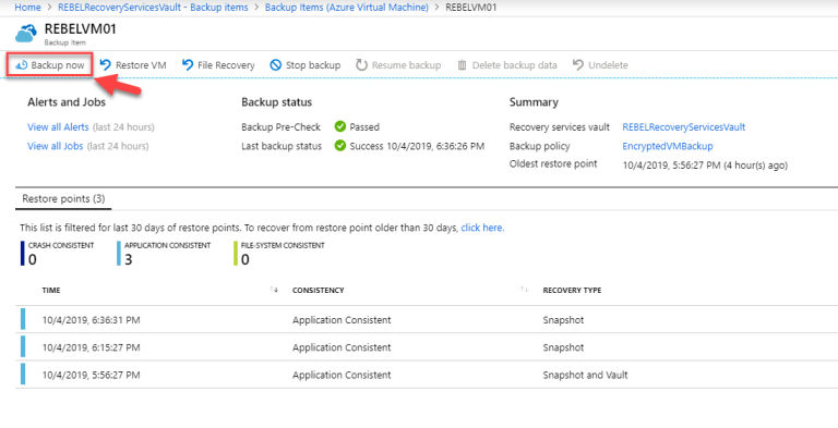 Step By Step Guide How To Backuprestore Encrypted Azure Vm Using Azure Backup Rebeladmin 