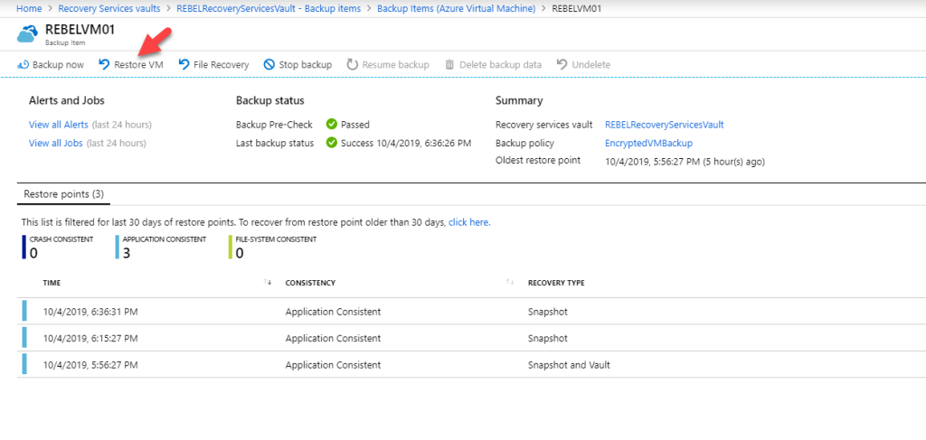 Step By Step Guide How To Backuprestore Encrypted Azure Vm Using Azure Backup Rebeladmin