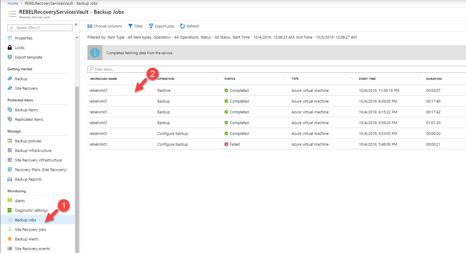 Step By Step Guide How To Backuprestore Encrypted Azure Vm Using Azure Backup Rebeladmin