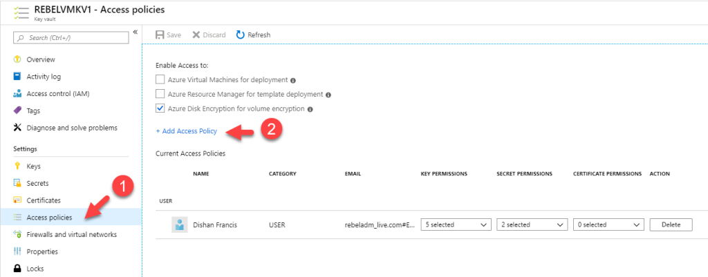 Step By Step Guide How To Backuprestore Encrypted Azure Vm Using Azure Backup Rebeladmin 7460