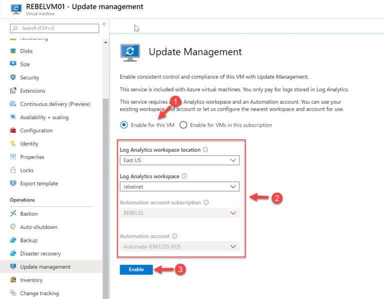 Step By Step Guide How To Update An Azure Linux Vm Using Update Management Rebeladmin
