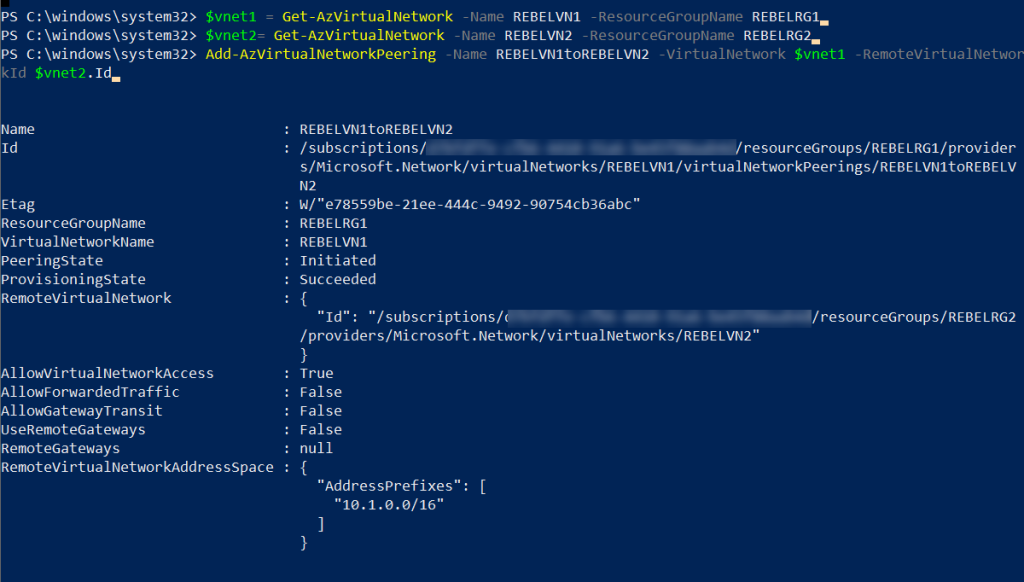 Step By Step Guide How To Setup Azure Vnet Peering Powershell Guide