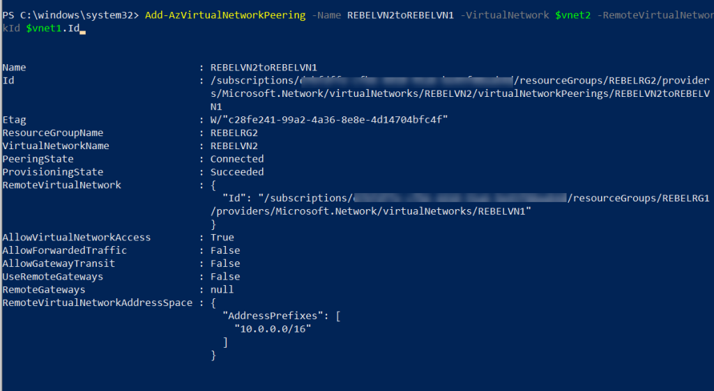 Step-by-Step Guide: How to setup Azure VNET Peering? (PowerShell Guide ...