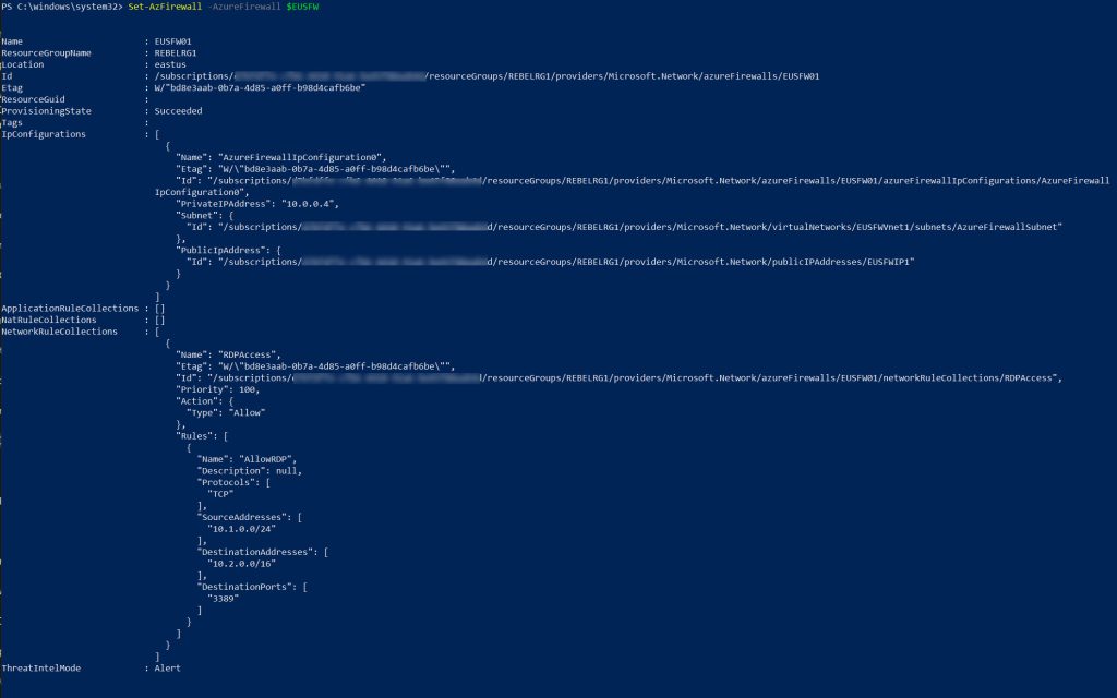 How to use Azure Firewall to control access in Azure VNet-to-VNet link