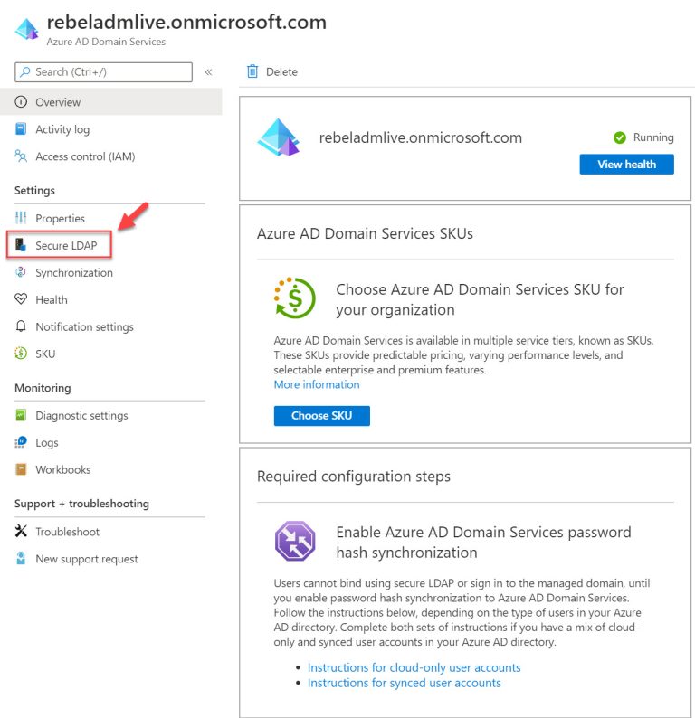 How To Enable Secure Ldap For An Azure Active Directory Domain