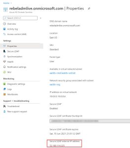 How to enable secure LDAP for an Azure Active Directory domain
