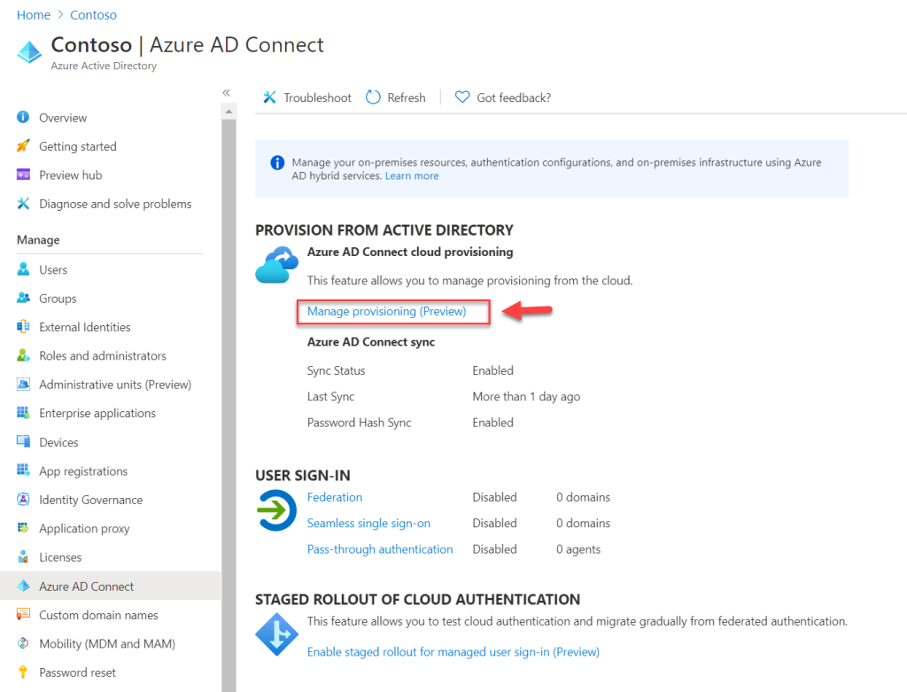How to setup Azure AD Connect cloud provisioning?