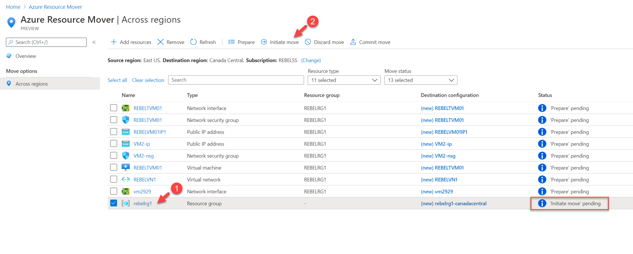 How To Move Azure Resources By Using Azure Resource Mover