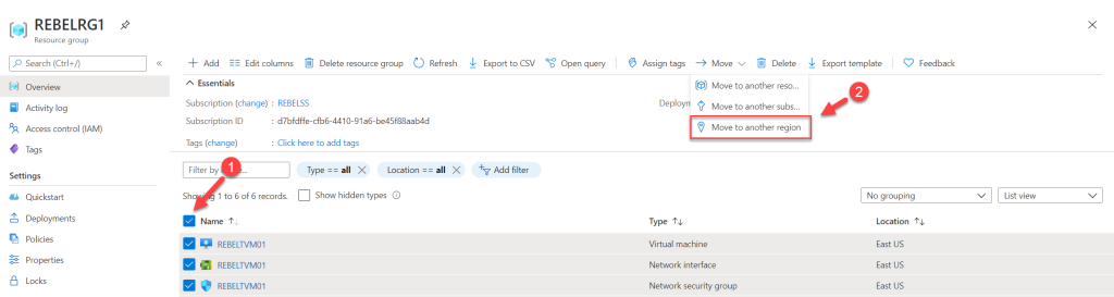 How to Move Azure Resources by using Azure Resource Mover