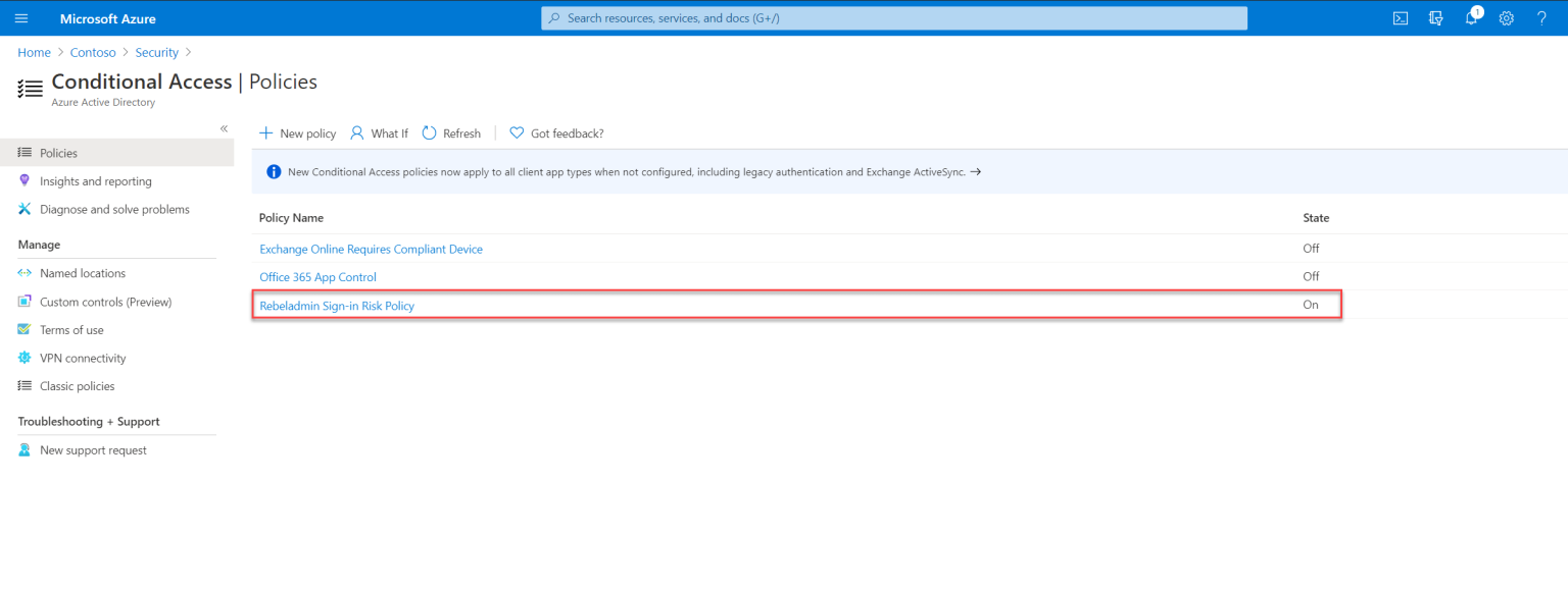 How to configure Sign-in risk-based Azure conditional access policies