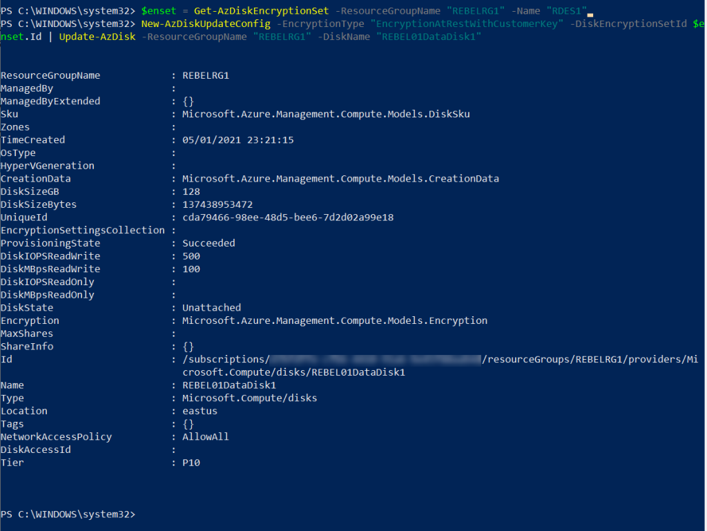 Encrypt Existing Azure Managed Disks Using Sse And Cmk