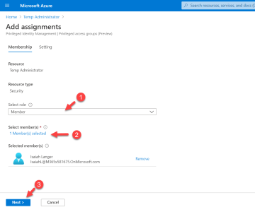 Manage Privileged access groups with Azure AD PIM