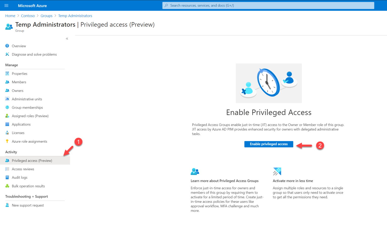 Manage Privileged access groups with Azure AD PIM Manage Privileged access groups with Azure AD PIM