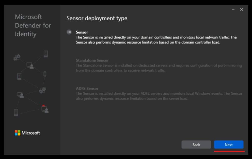 MDI Sensor installation - Microsoft Defender for Identity Part 05