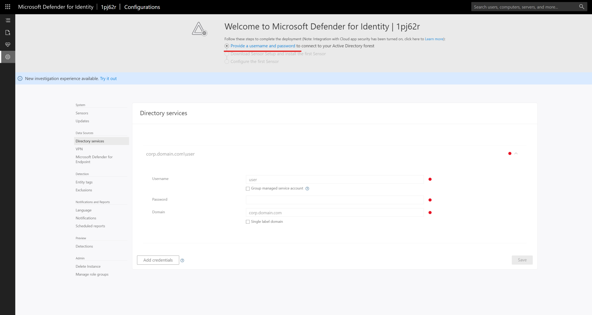 MDI Sensor installation - Microsoft Defender for Identity Part 05