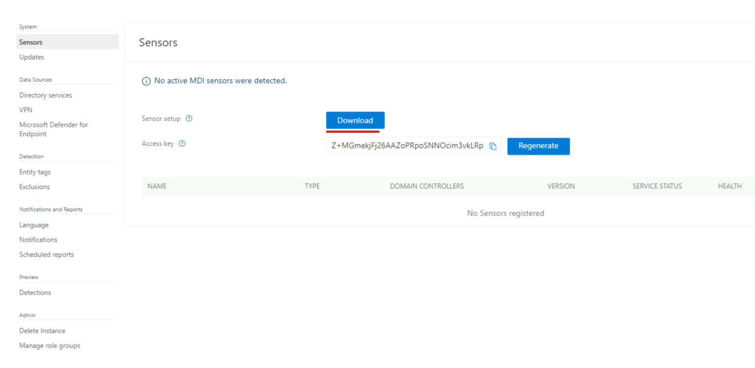 MDI Sensor installation - Microsoft Defender for Identity Part 05