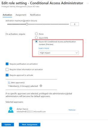 Microsoft Entra PIM and Conditional Access Integration