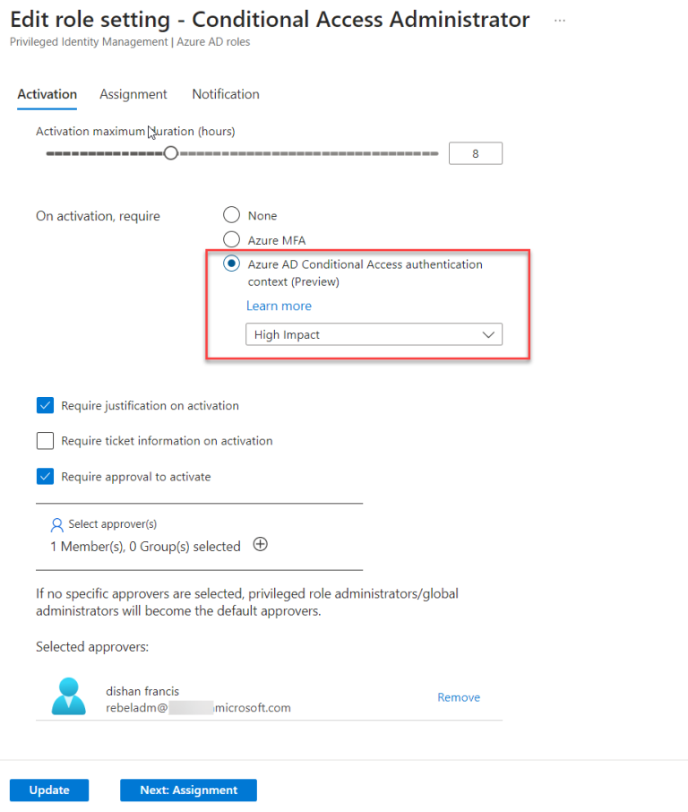 Microsoft Entra PIM and Conditional Access Integration