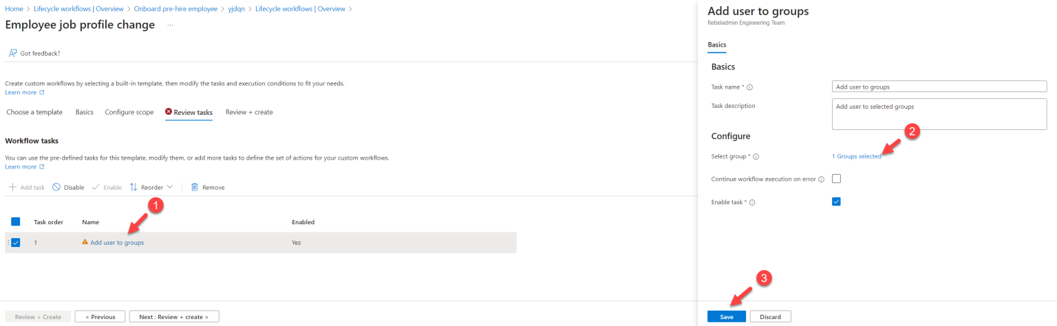 Latest : Configure Entra ID lifecycle workflow to trigger mover task