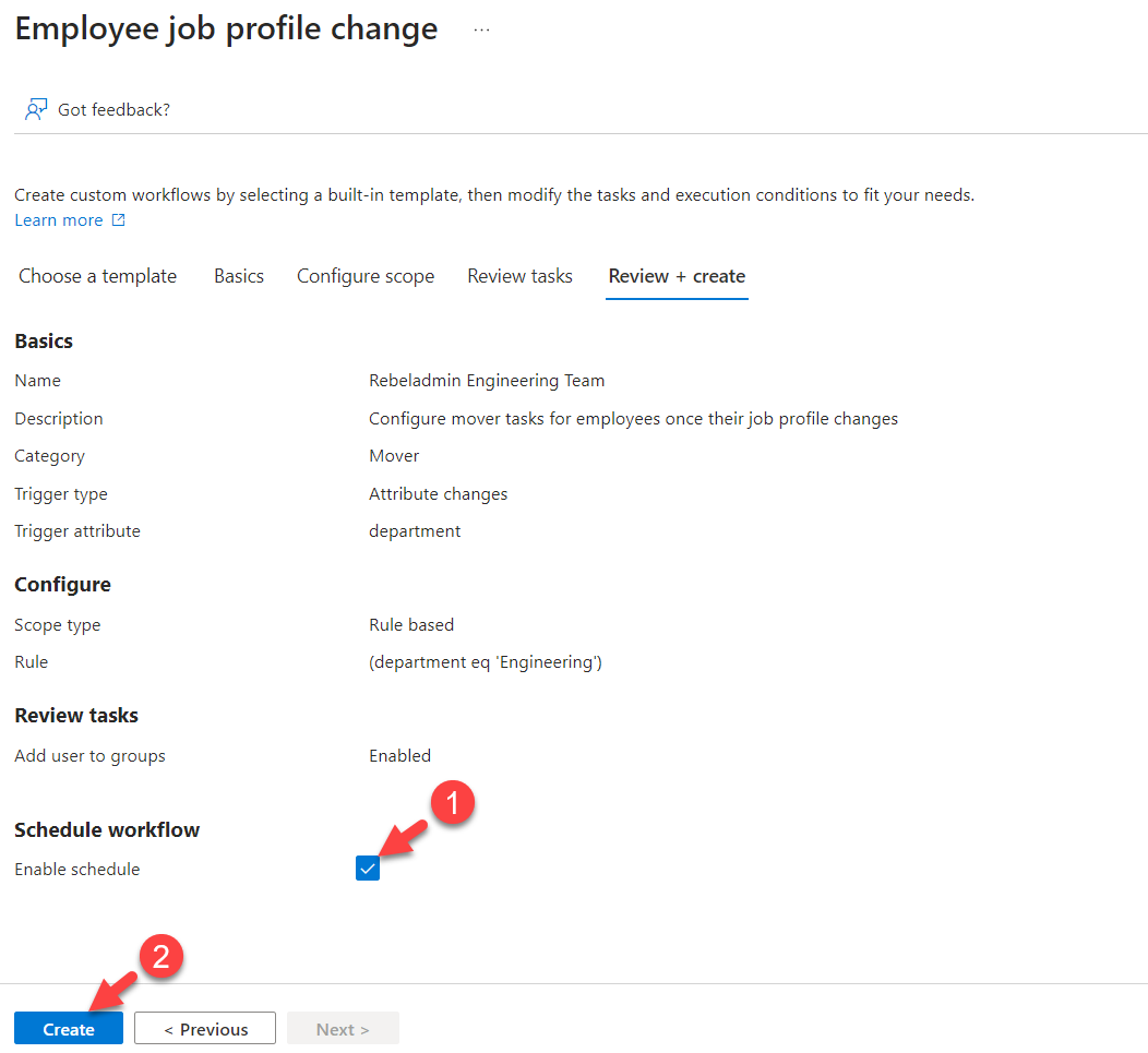 Latest : Configure Entra ID lifecycle workflow to trigger mover task