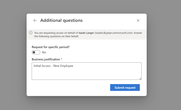 Step-by-Step Guide : Process Entra ID Entitlement Management Access Package on-behalf of another ...